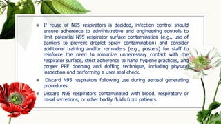 Guidance for extended use and limited reuse of n95 respirators in ...