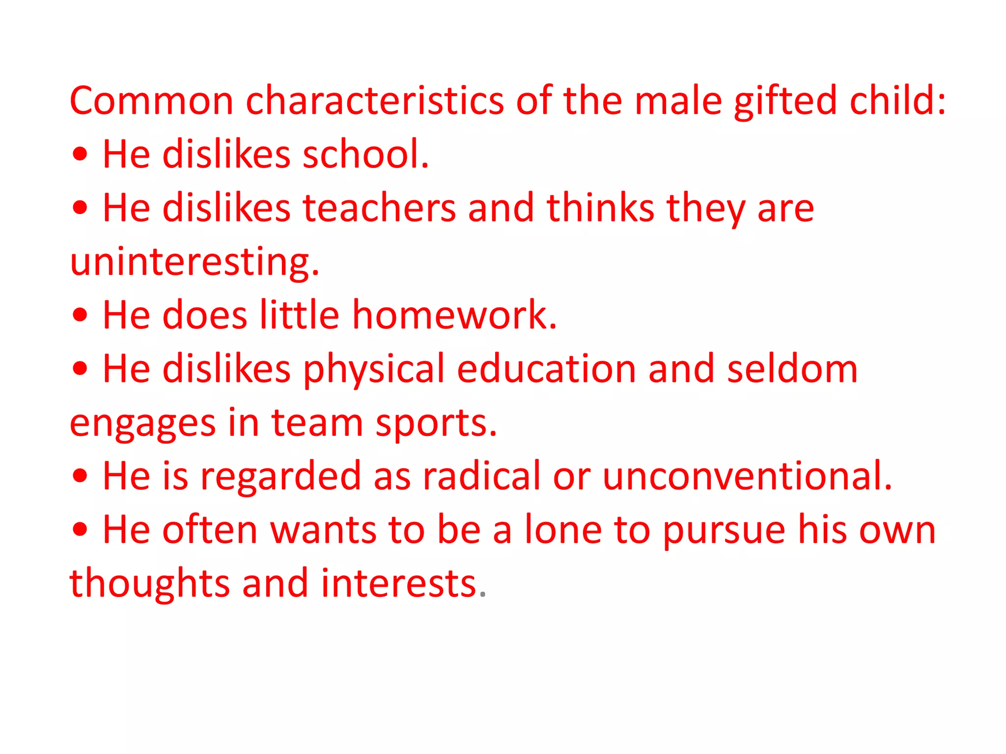 Guidance for gifted children | PPTX