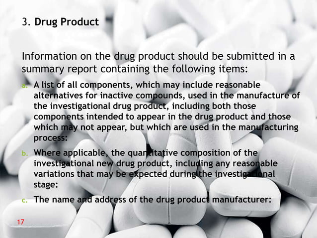 Guidance for industry content and format of investigational new drug ...