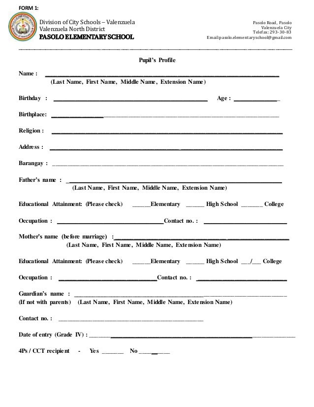 Guidance forms