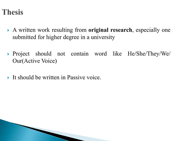 Guidance for project report writting . | PPT
