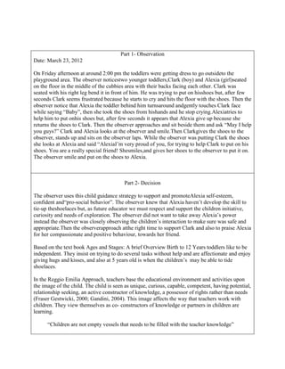 Guidance logs assignment | DOCX