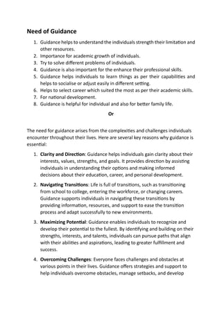 Guidance_and_Counselling.pdf B.Ed. 4th Semester | PDF