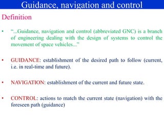 Guidance, navigation and control | PPTX