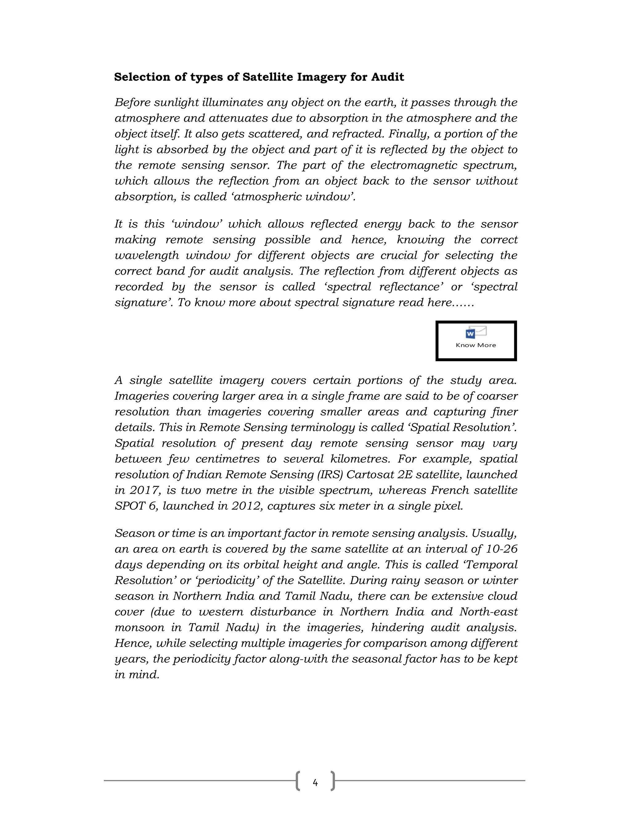 Guidance Note on Usage of Remote Sensing Data and Geographic ...
