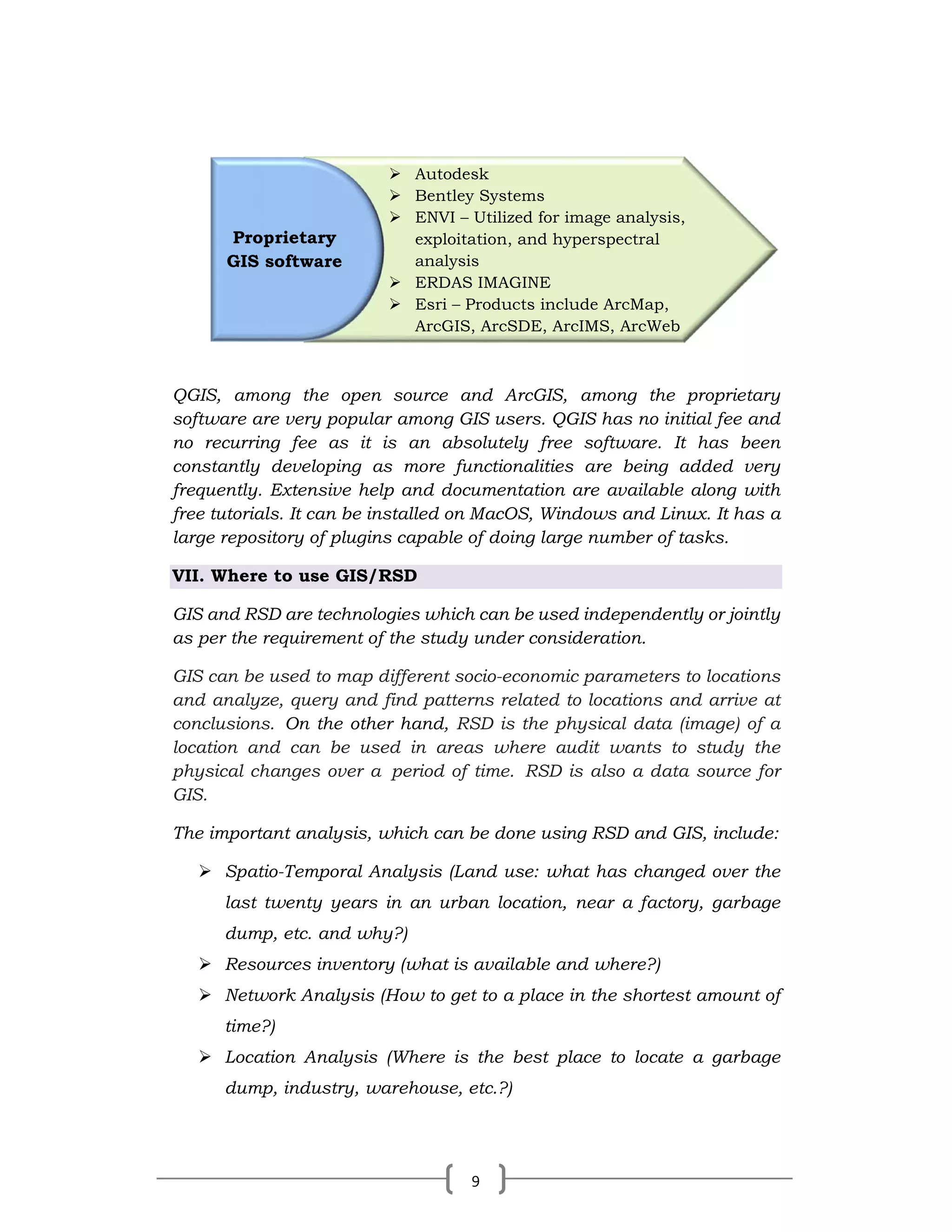 Guidance Note on Usage of Remote Sensing Data and Geographic ...