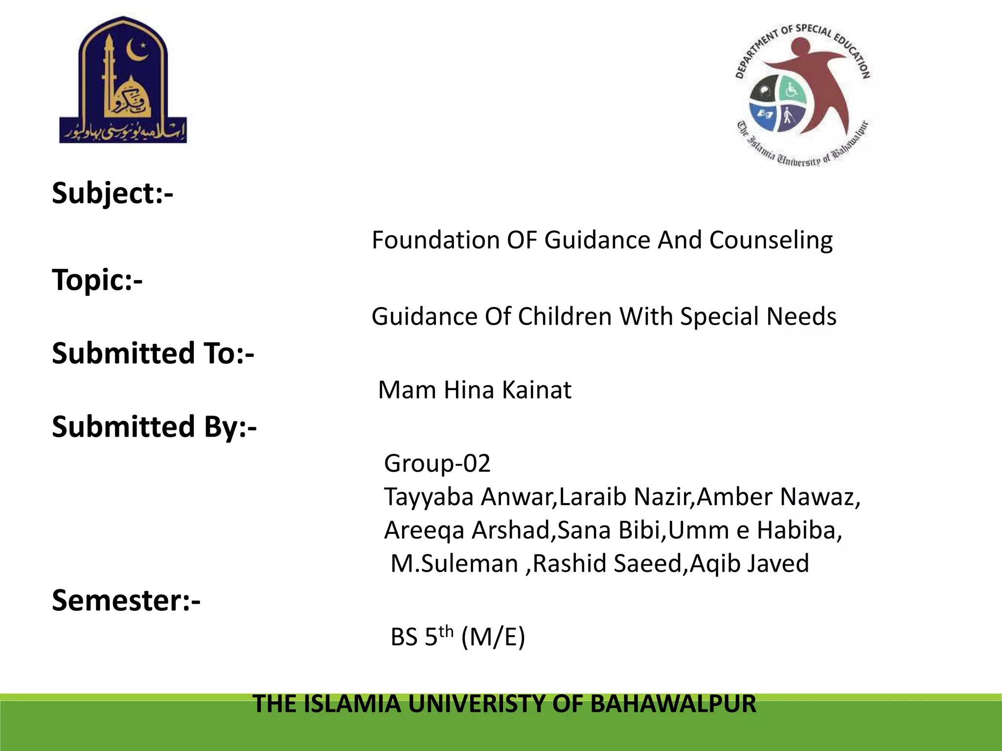 Guidance Of Children With Special Needs.pptx