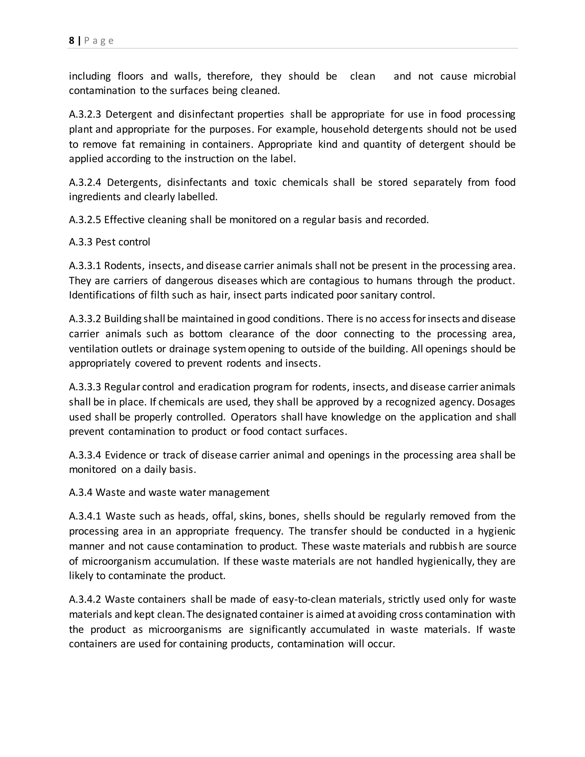 Guidance on good hygiene practices | DOCX