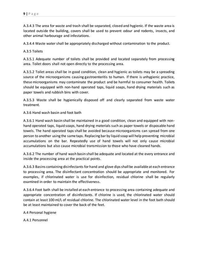 Guidance on good hygiene practices | DOCX