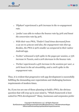 Guidance on how to develop a progressive web app using react native! | PDF