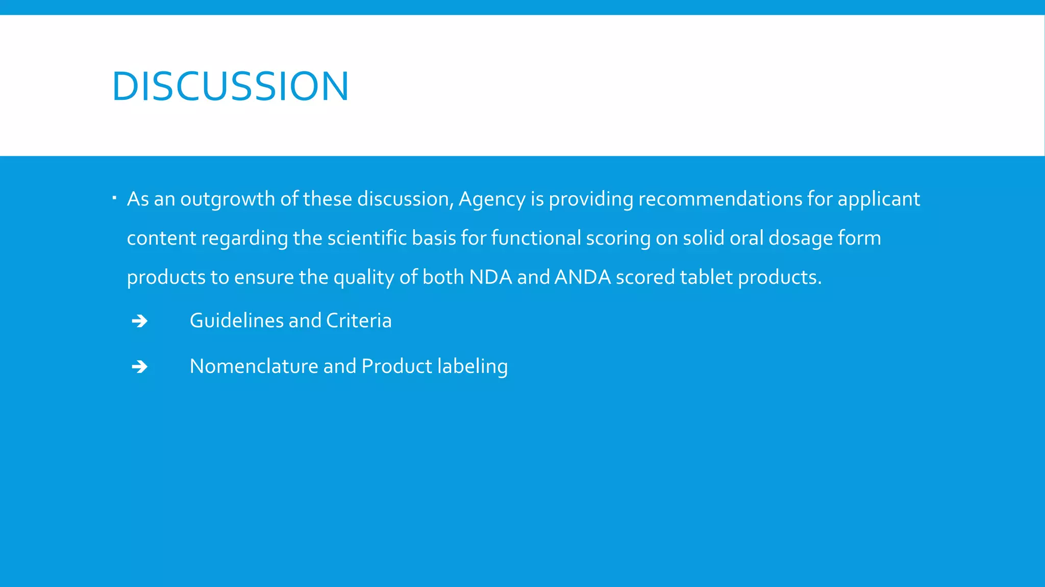 Guidance on tablet scoring | PPTX