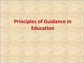 Guidance principles | PPTX