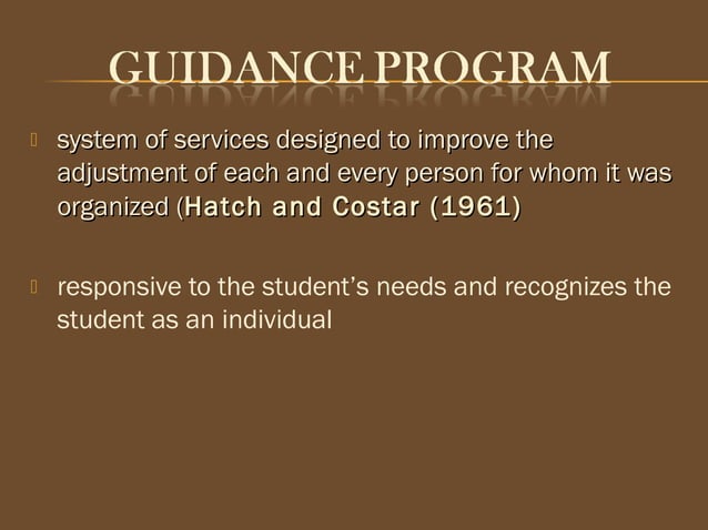 Guidance program | PPT