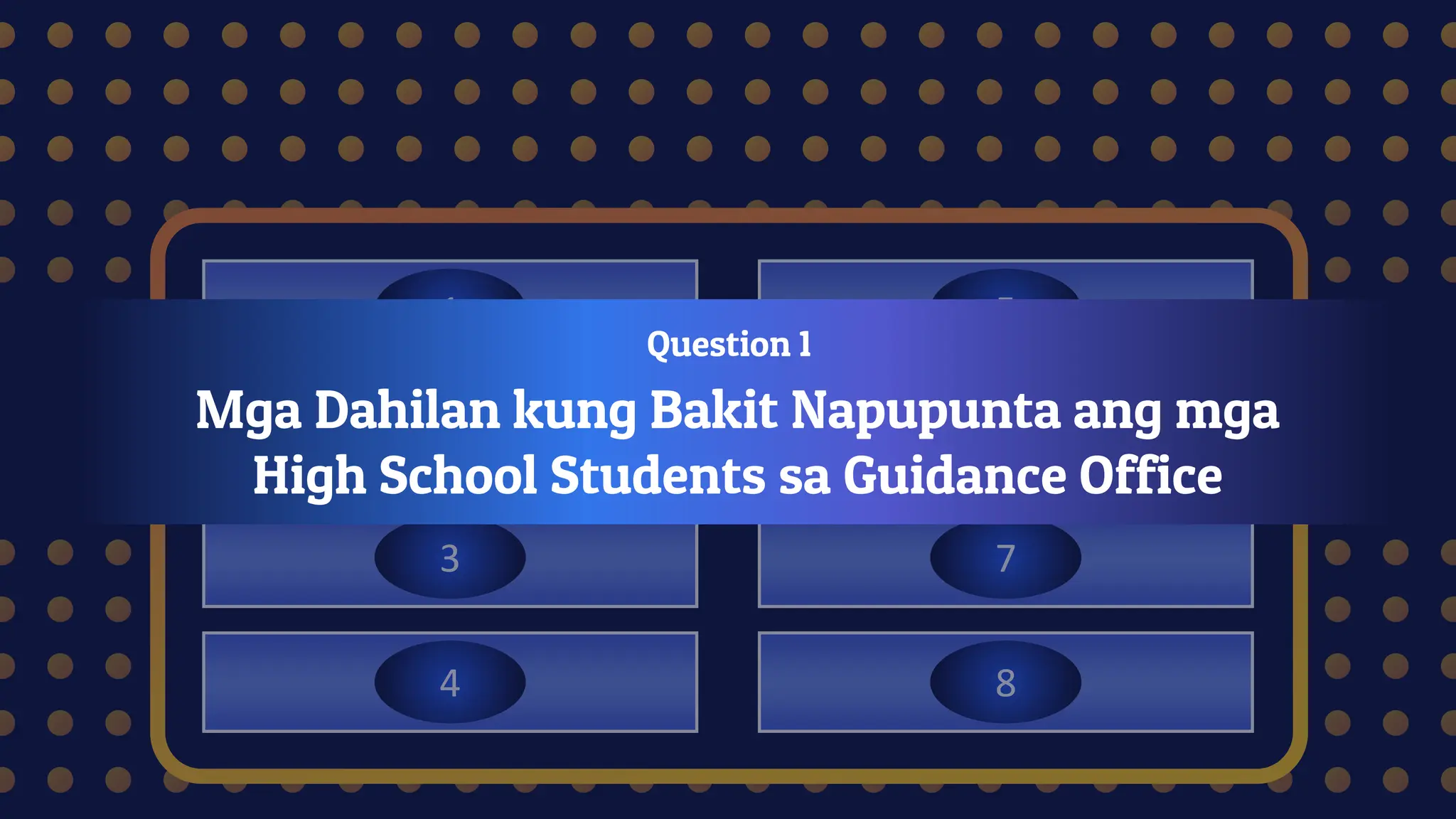 GUIDANCE REPORT GAME family feud game.pptx