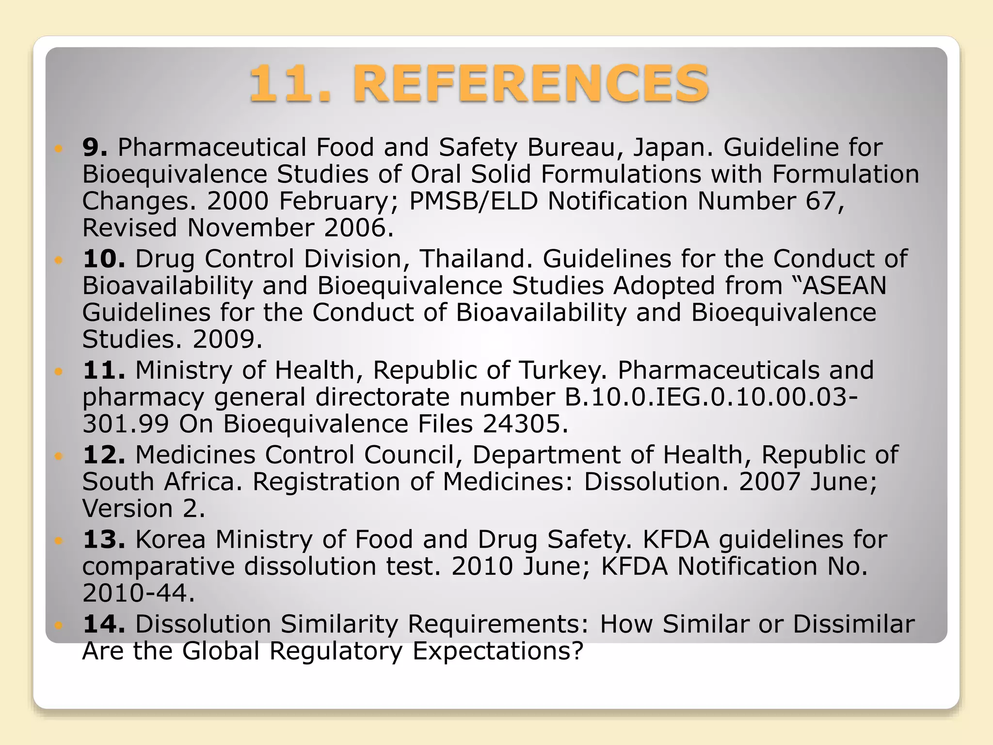 Guidance requirement for evaluation of similarity factor (f2) across ...