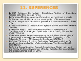 Guidance requirement for evaluation of similarity factor (f2) across ...