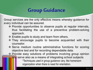 Guidance services | PPTX