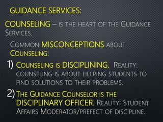 Misconception on Guidance Services | PPTX