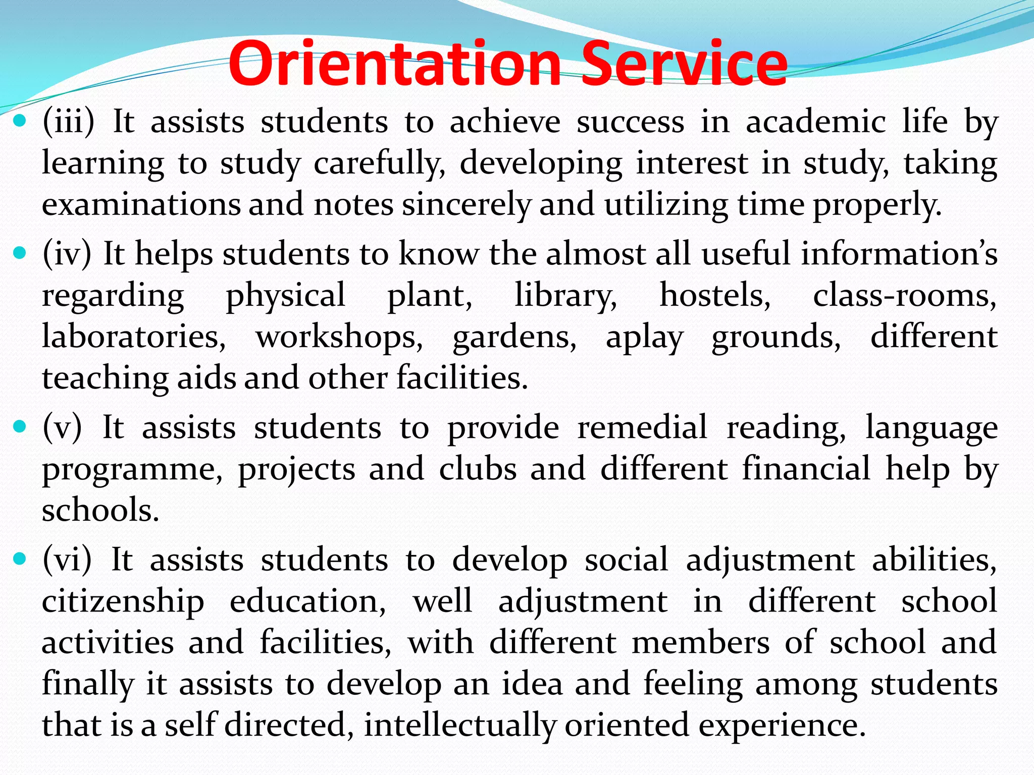 Guidance services | PDF