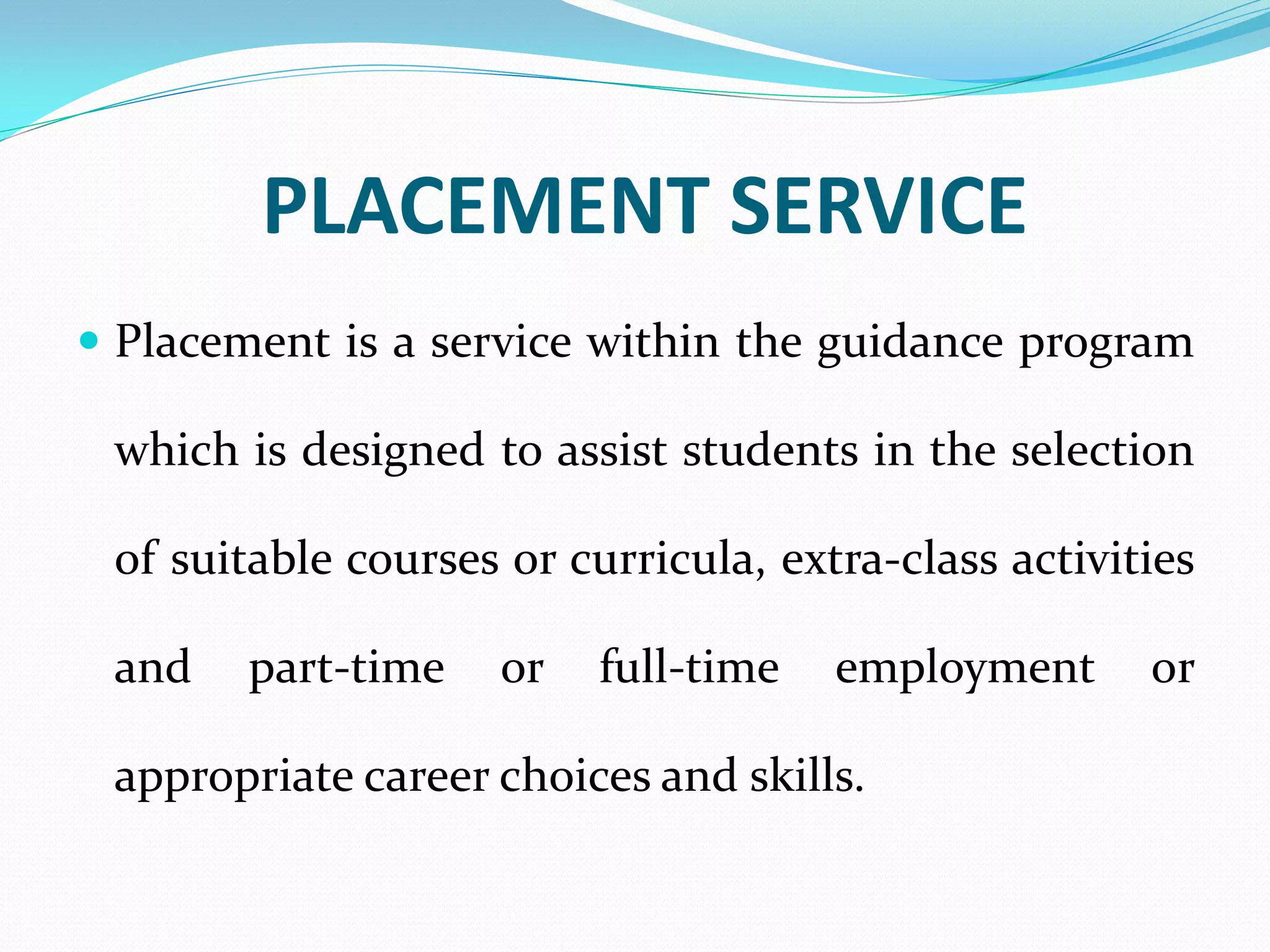 Guidance services | PDF