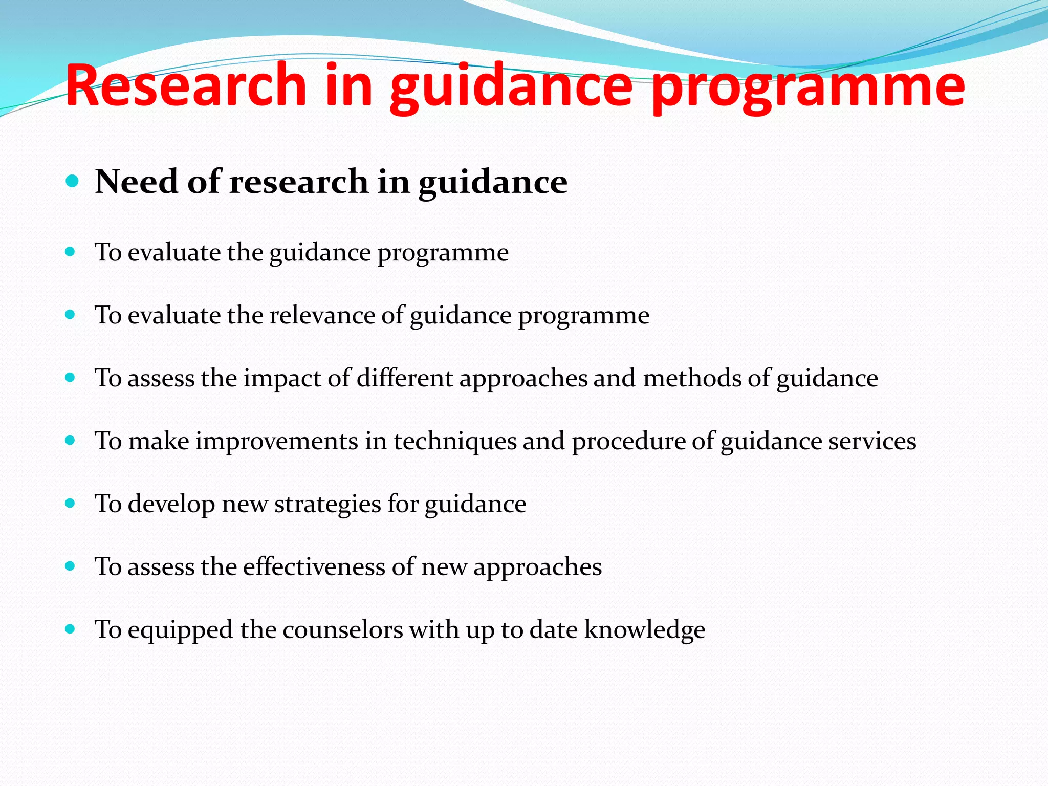 Guidance services | PDF