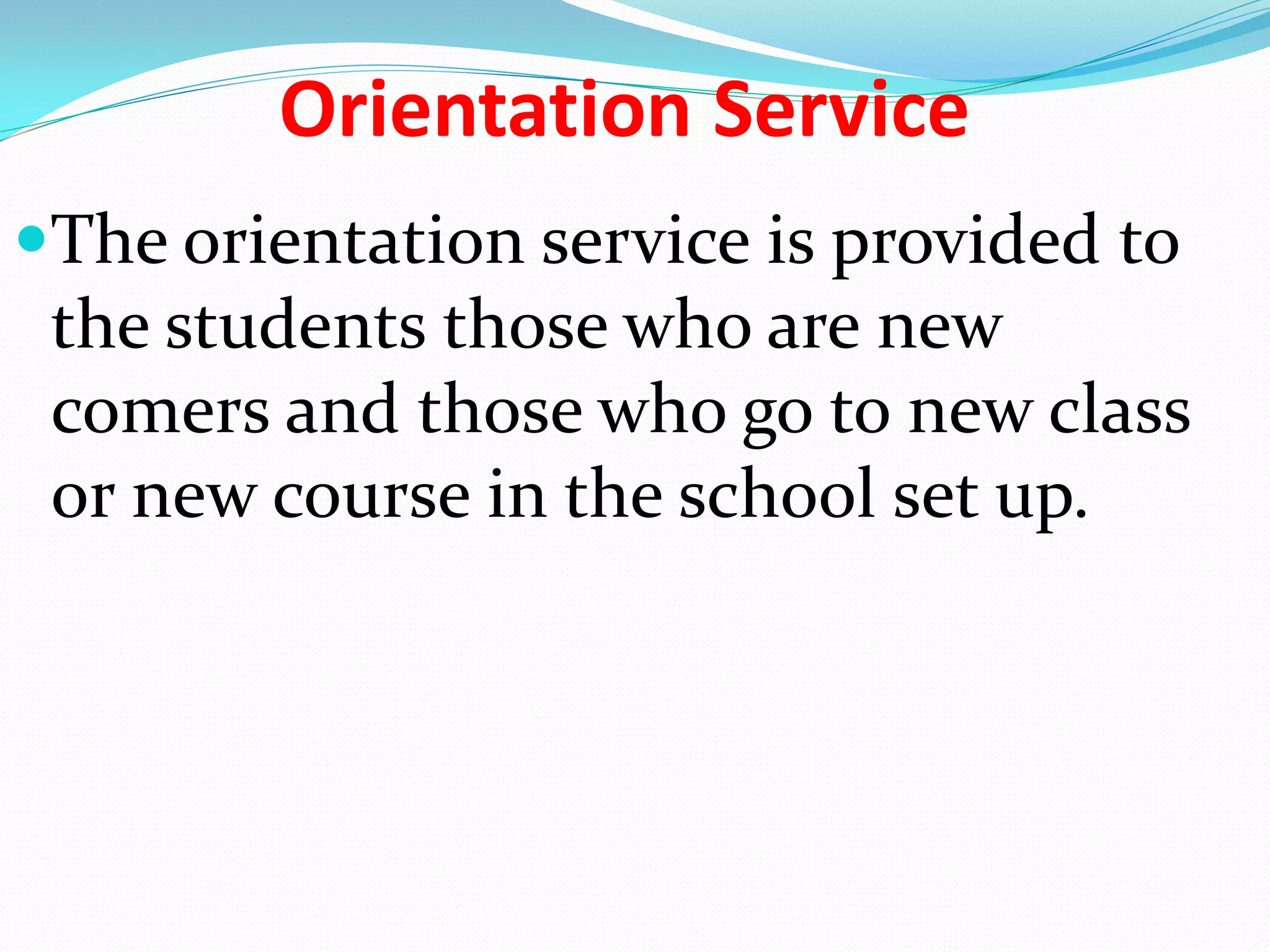 Guidance services | PDF