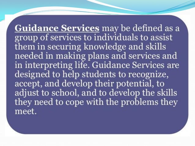 Guidance services | PDF