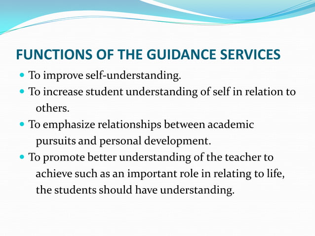 Guidance services | PDF