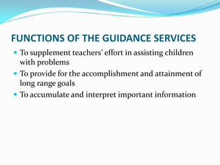 Guidance services | PDF