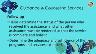 GUIDANCE SERVICES and ACTION PLAN.pptx