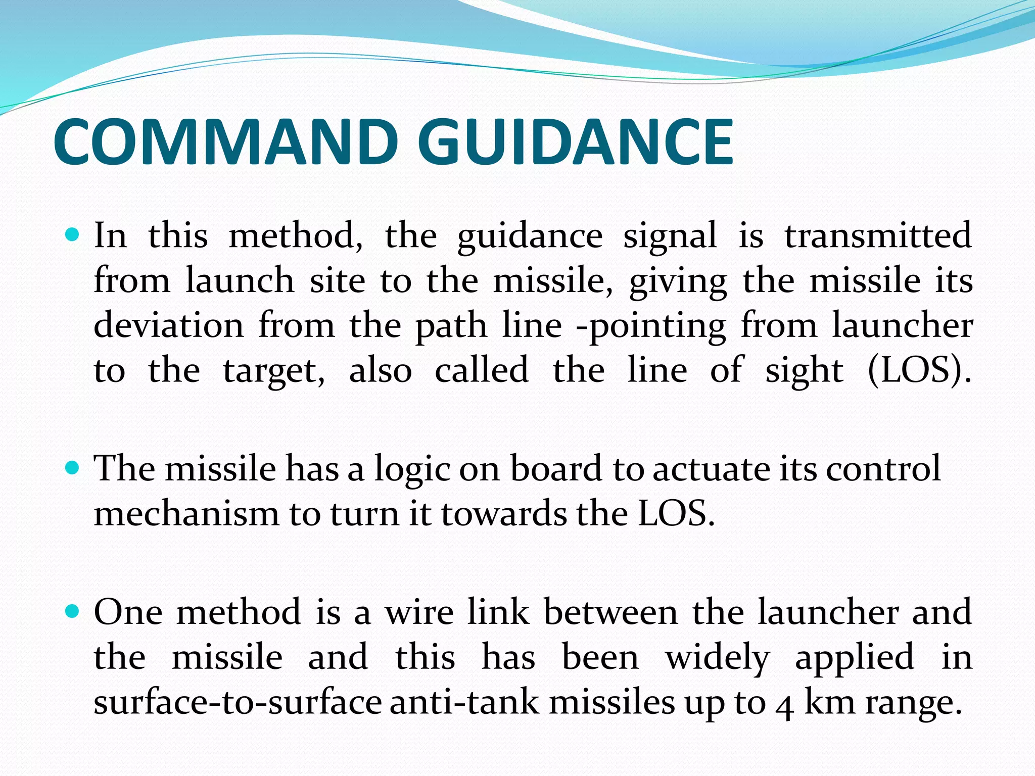 Guidance system in missiles | PPTX