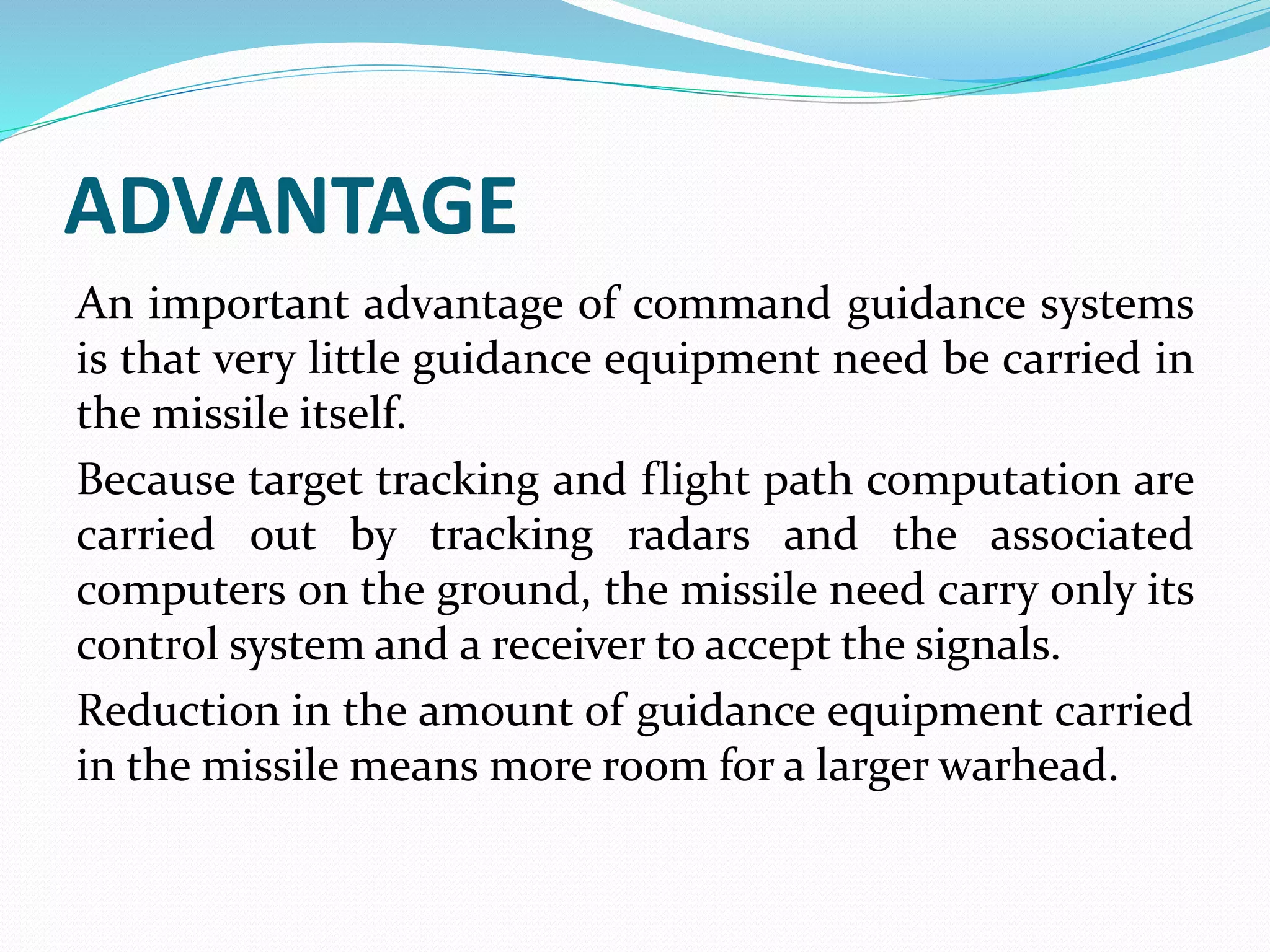 Guidance system in missiles | PPTX
