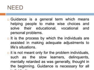 Guidance techniques in adjustment | PPTX | Education