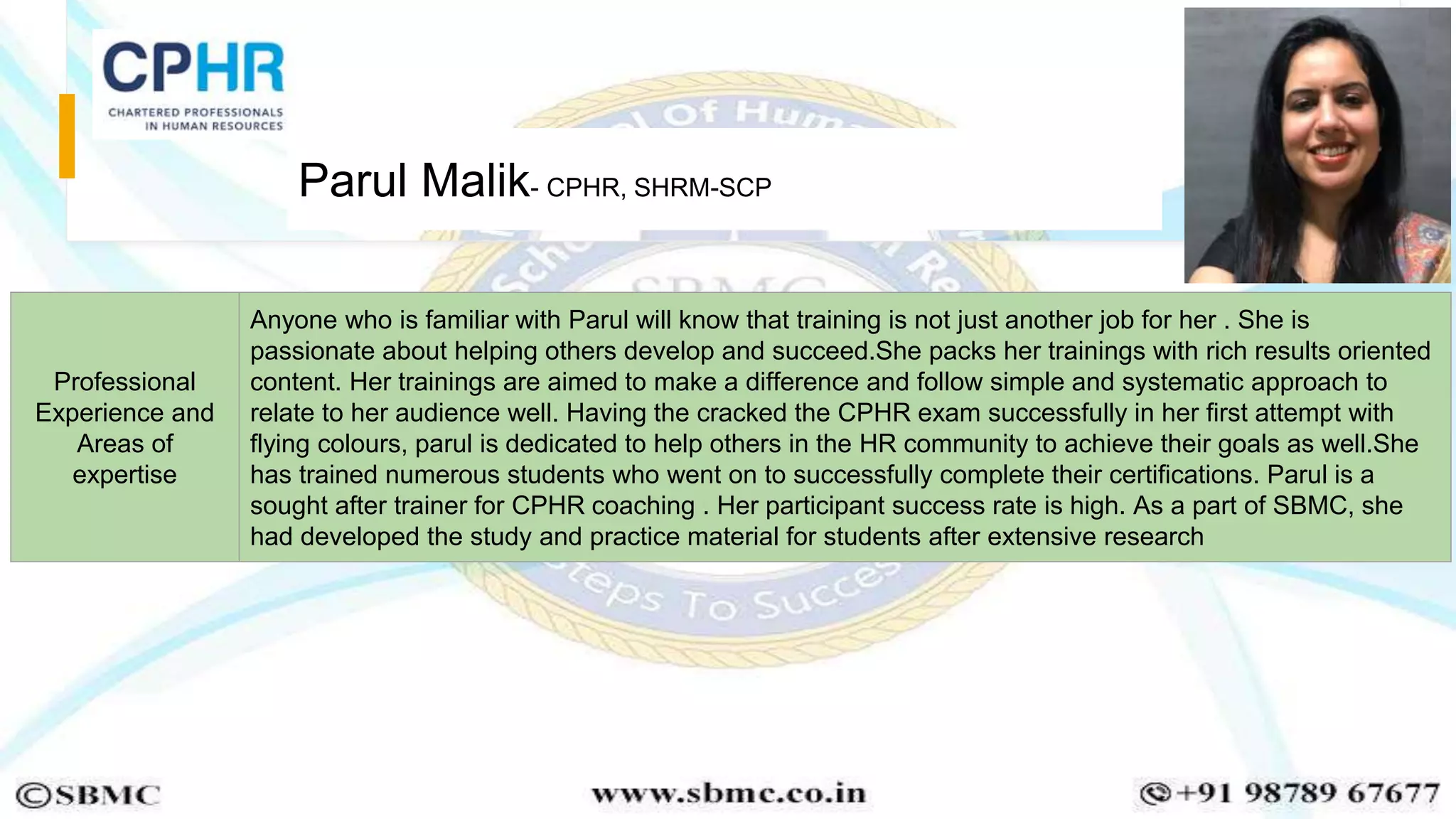 Guidance to clear CPHR nke , training vs self study groups | PPTX ...