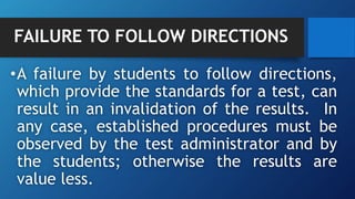 Guidance TYPES OF TEST | PPTX