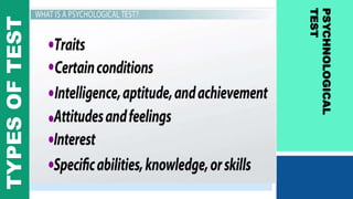 Guidance TYPES OF TEST | PPTX