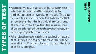 Guidance TYPES OF TEST | PPTX