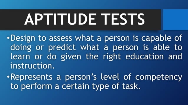 Guidance TYPES OF TEST | PPTX