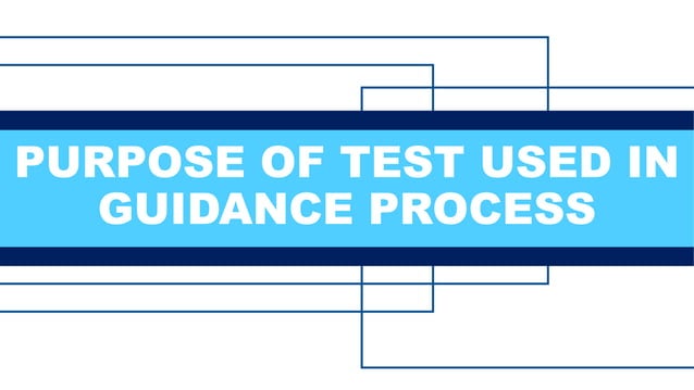 Guidance TYPES OF TEST | PPTX