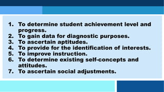 Guidance TYPES OF TEST | PPTX