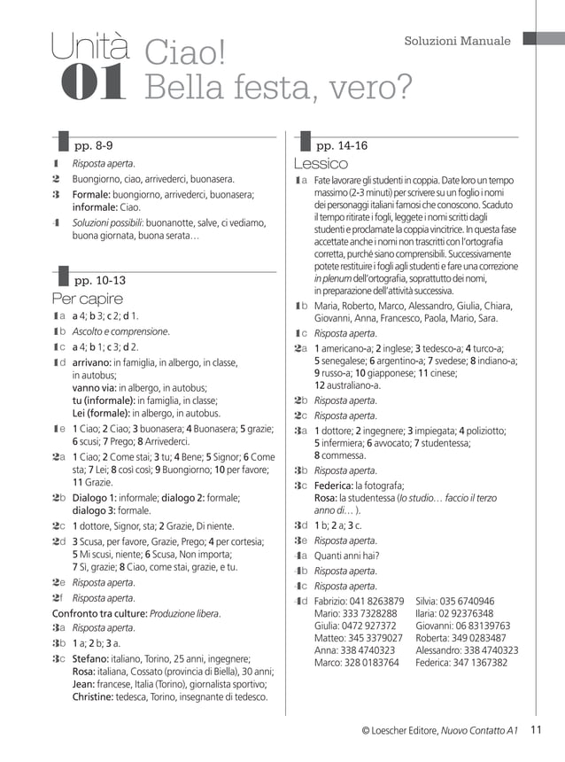 Guida nuovo contatto_a1_imp4 | PDF