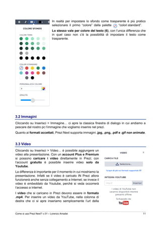 Guida in italiano a Prezi Next | PDF