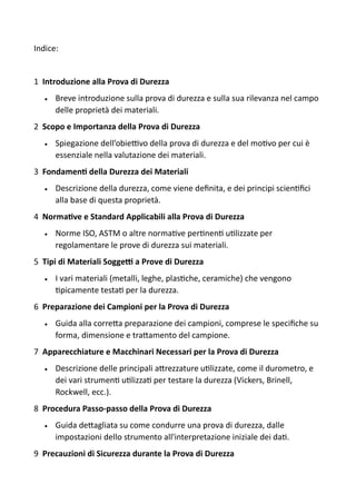 Prova di durezza - Guida completa delle prove di Laboratorio | PDF