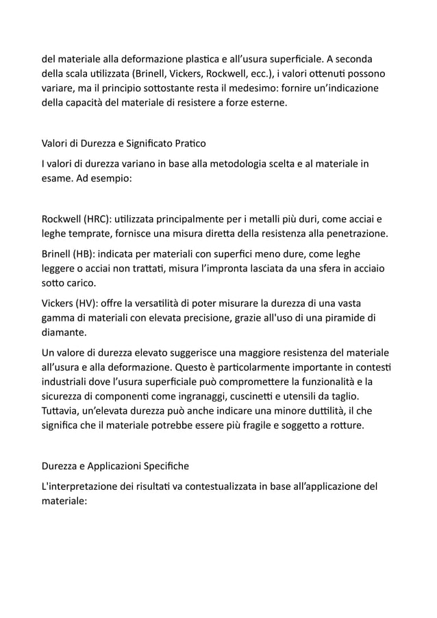 Prova di durezza - Guida completa delle prove di Laboratorio | PDF