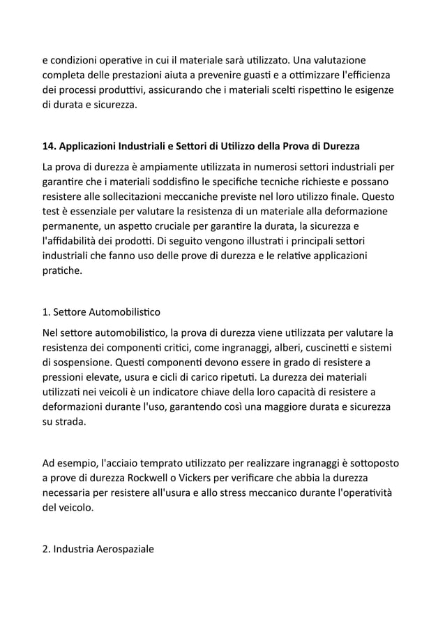 Prova di durezza - Guida completa delle prove di Laboratorio | PDF