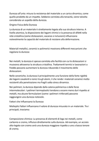 Prova di durezza - Guida completa delle prove di Laboratorio | PDF