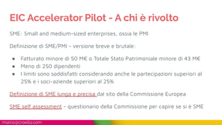 Guida rapida EIC Accelerator Pilot | PPT