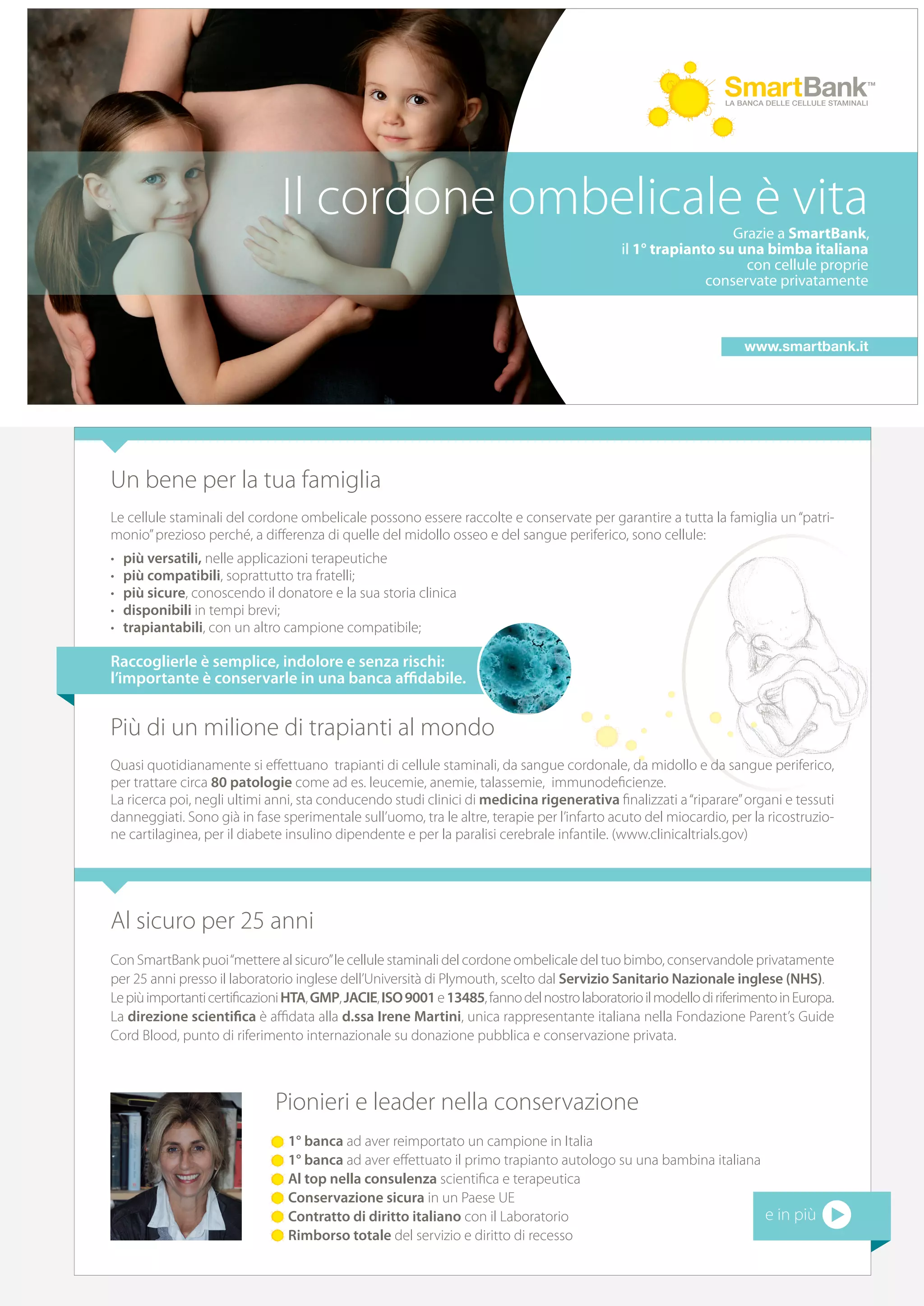 SmartBank guida rapida sulla conservazione staminali cordonali | PDF ...