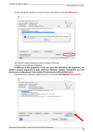 GUIDA RAPIDA ALL'USO DI SLPCT - Manuale di emergenza per il Processo ...