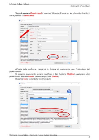 GUIDA RAPIDA ALL'USO DI SLPCT - Manuale di emergenza per il Processo ...